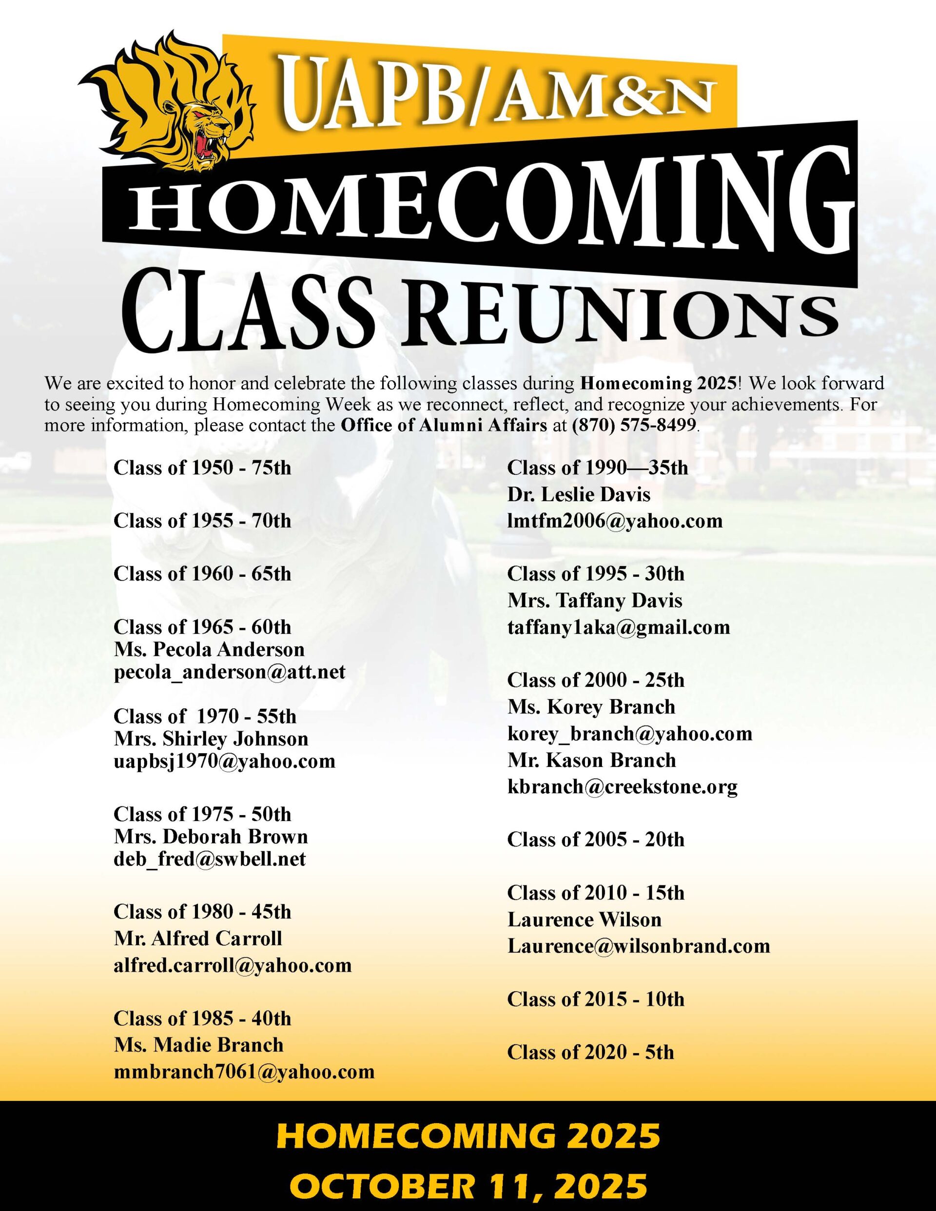 Homecoming 2025 - University of Arkansas at Pine Bluff